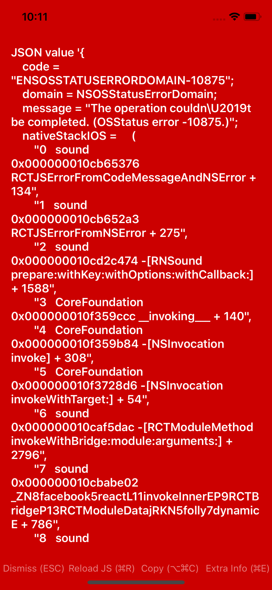 Error On Ios What Is This · Issue 461 · Zmxv React Native Sound · Github