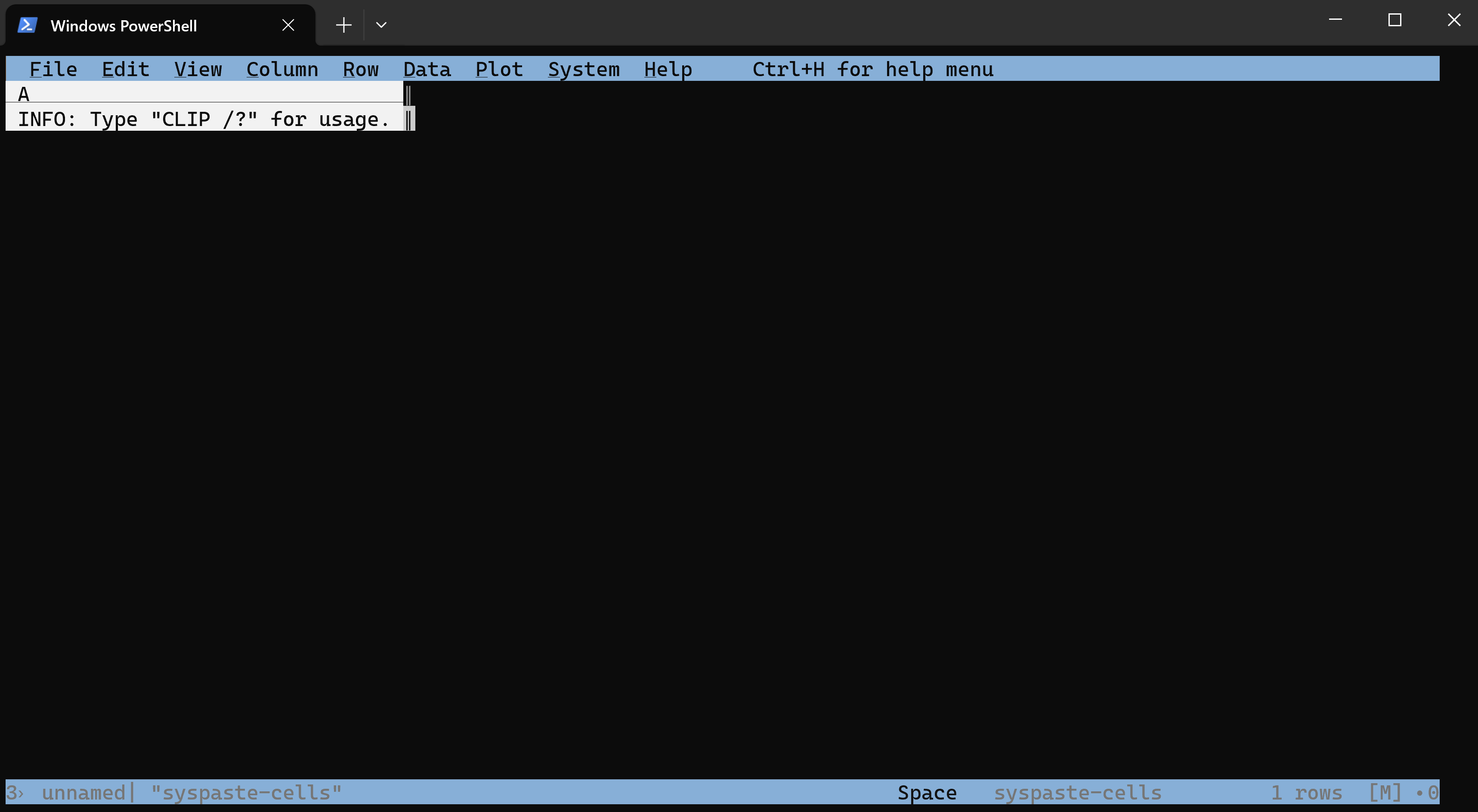 Pasting from Clipboard in Windows 10 · Issue #1920 · saulpw/visidata ...