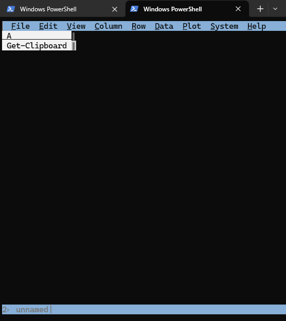 Pasting from Clipboard in Windows 10 · Issue #1920 · saulpw/visidata · GitHub