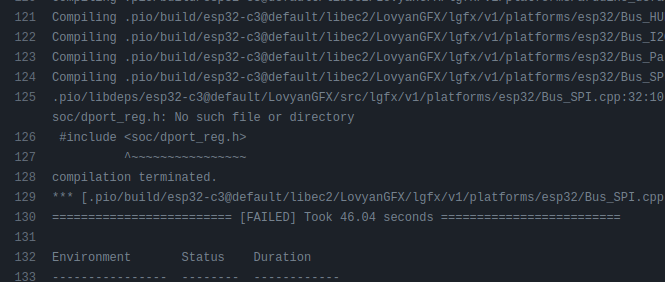 Error Compiling With Platformio And Espressif 32 And Esp32c3 · Issue
