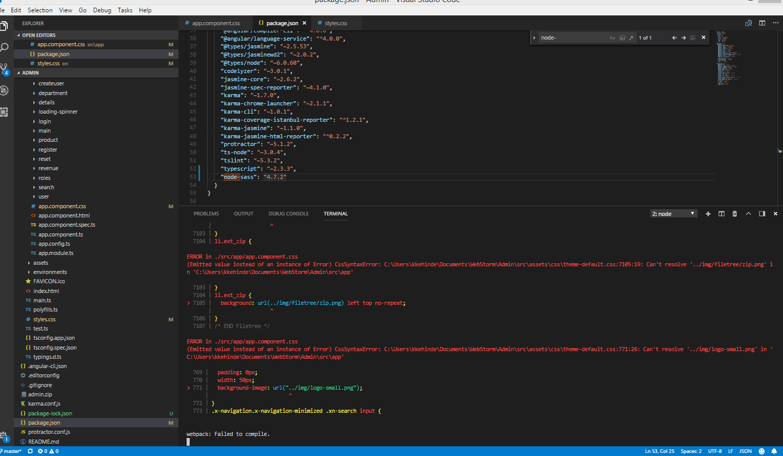 173 Scss Index Out Of Bounds Node Sass 48x · Issue 9943 · Angularangular Cli · Github