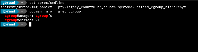 Podman info shows cgroup manager cgroupfs · Issue #9259 · containers/podman · GitHub