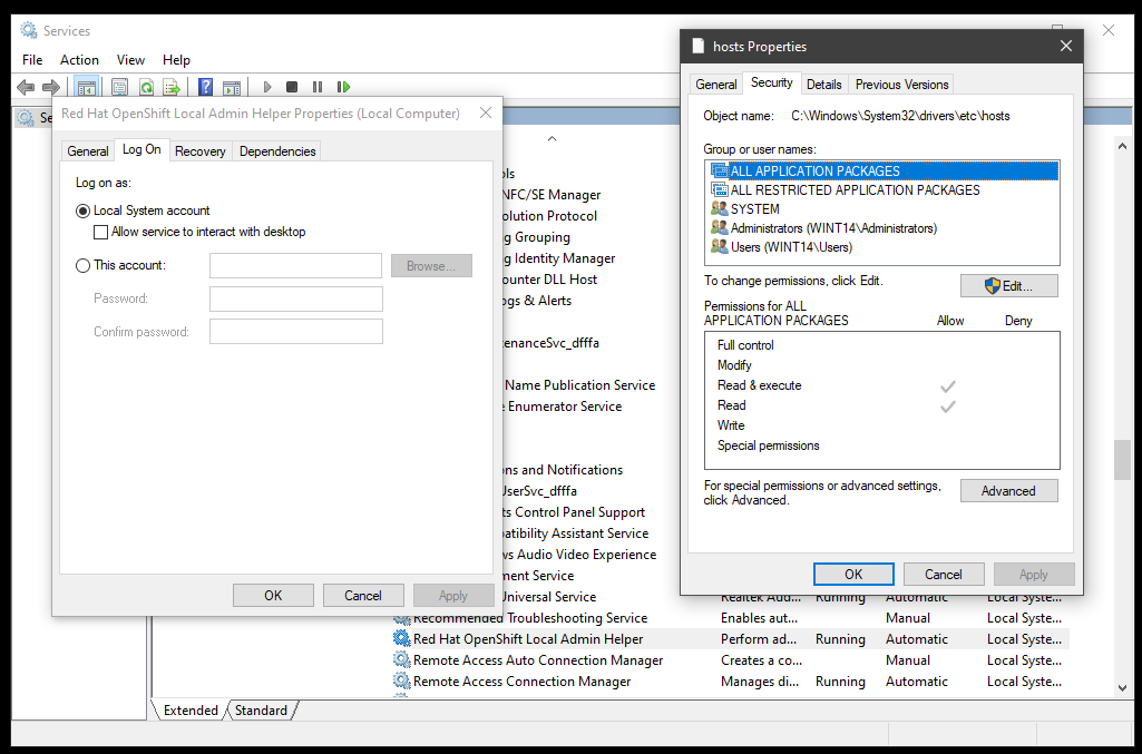 Openshift Local Crc Running Error On Windows Stating Host File Not