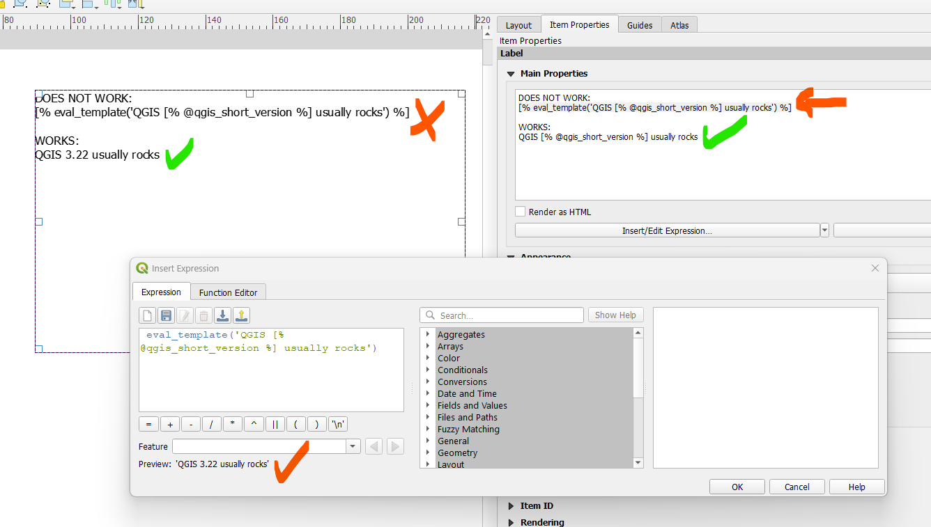`eval_template` does not work when used in a print composer · Issue #51785 · qgis/QGIS · GitHub