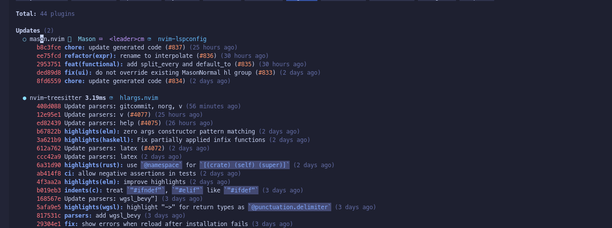 Bug Git Diff Only Shown Under Updates And Not Under Log In Log View