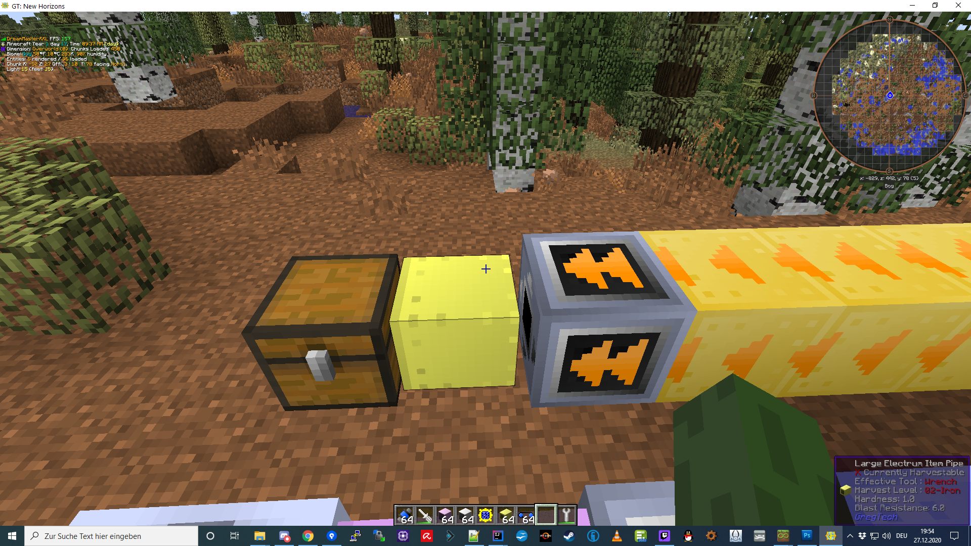 Items need to be inserted into item pipes after long distance pipe ...