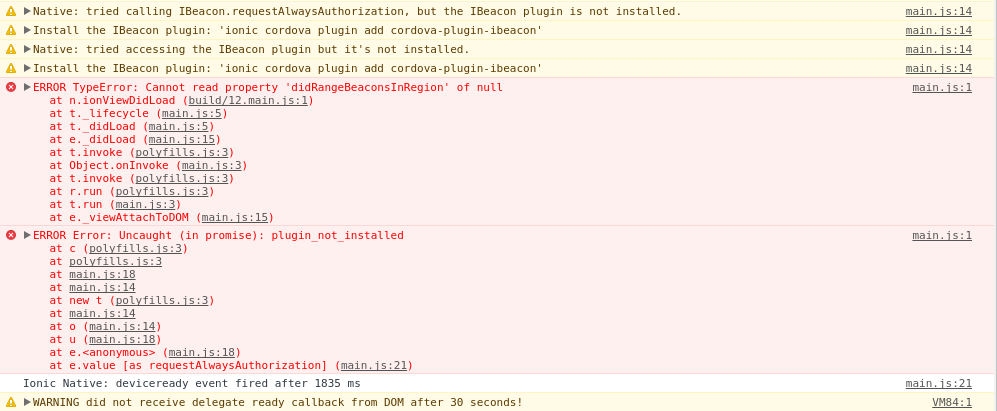 Cant use iBeacon. Says it not installed. · Issue #1685 · danielsogl/awesome-cordova-plugins · GitHub