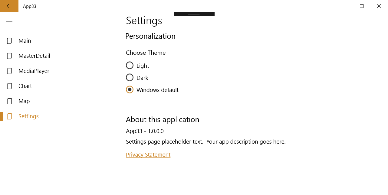 Settings menuitem is in primary list · Issue #1357 · microsoft ...