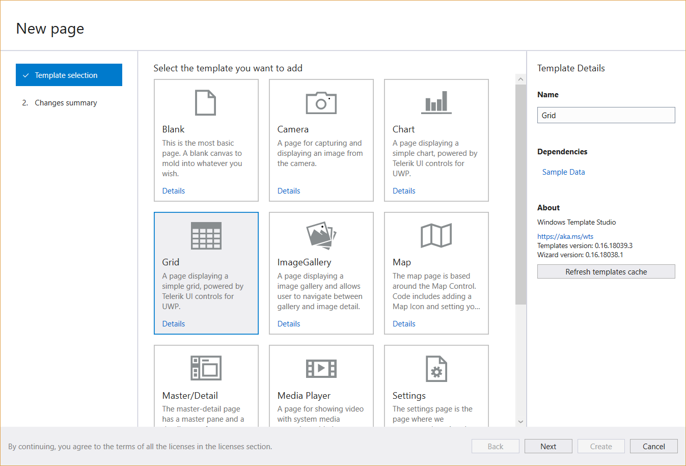 Page licenses aren't shown on "New Page" wizard · Issue #1860 ...