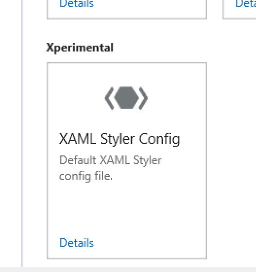 Add option for default XAML Styler config file · Issue #3028 ...