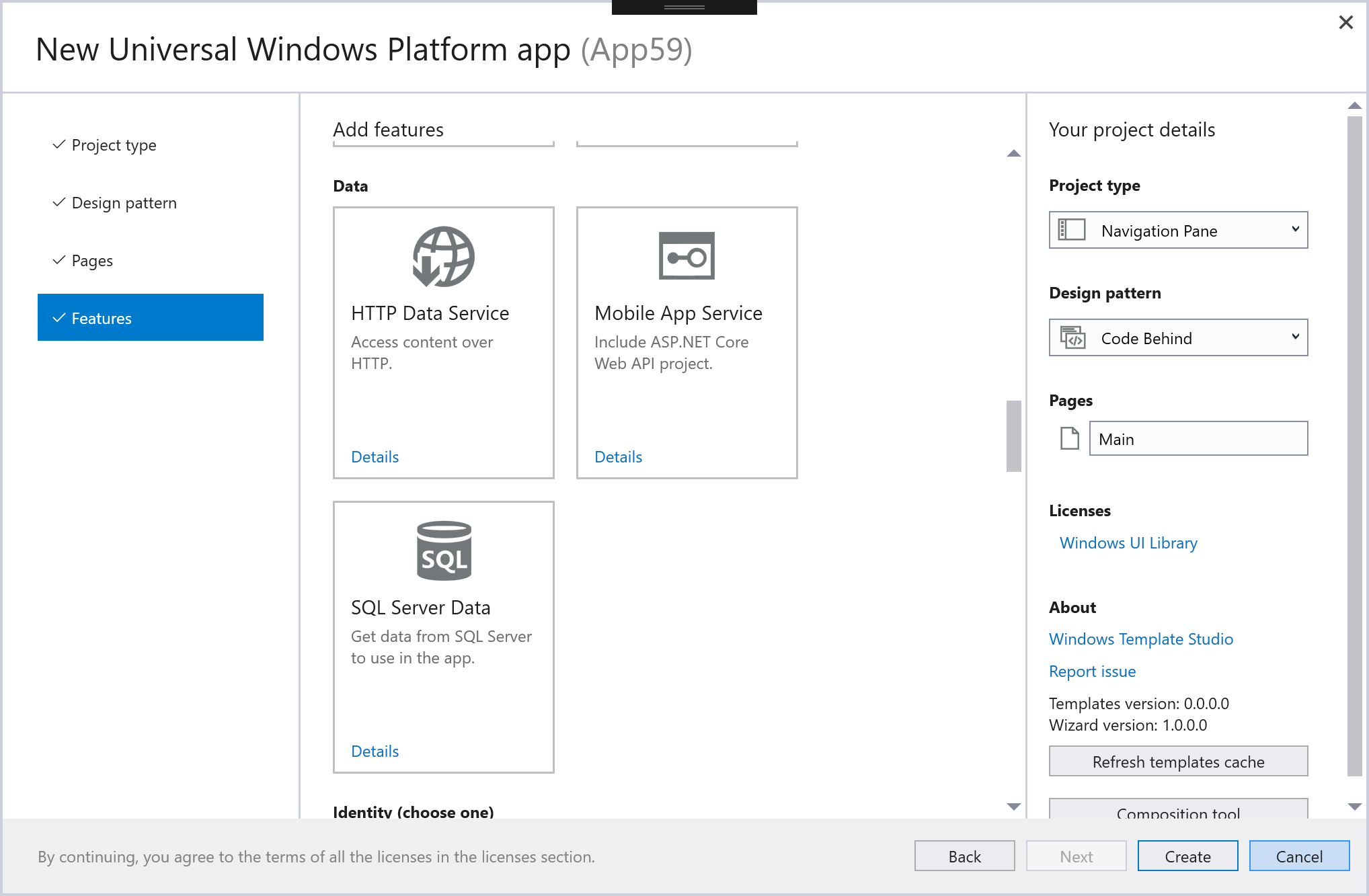 Add a Web based data source · Issue #133 · microsoft/TemplateStudio ...