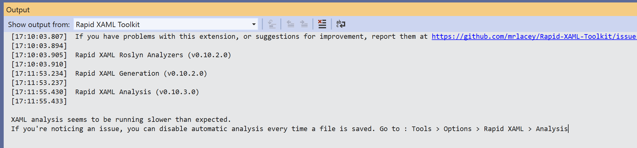 Rapid Xaml Extension makes Xamarin.Forms Xaml changes saving very slow ...