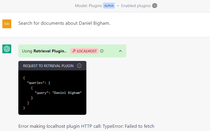 When Querying: WARNING: Invalid HTTP request received. · Issue #160 · openai/chatgpt-retrieval ...