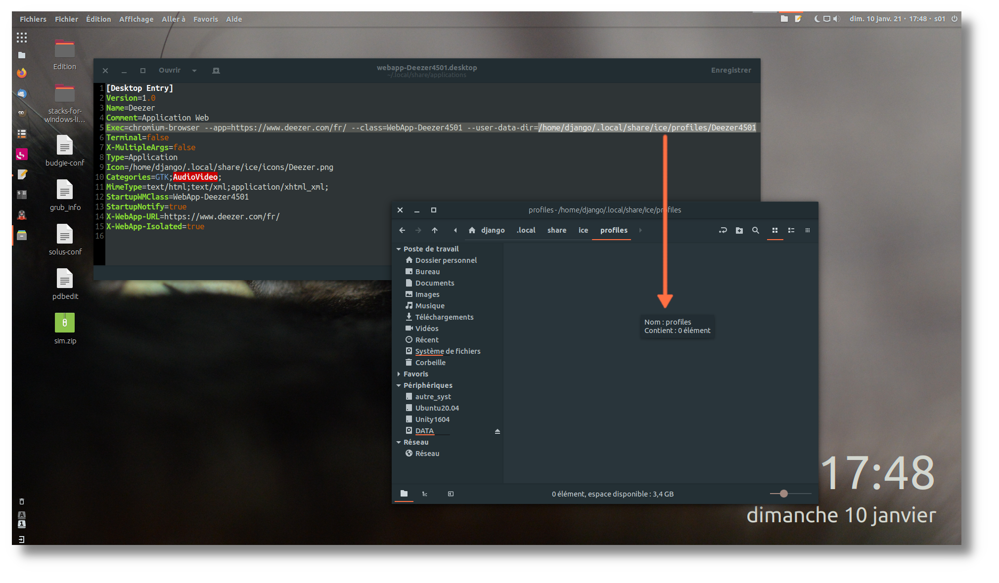 snap: Chromium Exec= and path to ice profiles need to be changed to… · Issue #51 · linuxmint ...