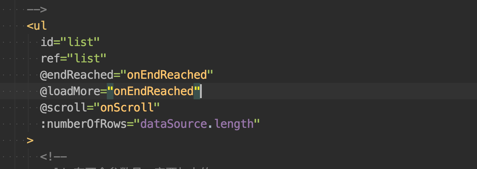 hippy-vue-demo中的endReached事件在安卓下事件名有误的问题 · Issue #370 · Tencent/Hippy · GitHub