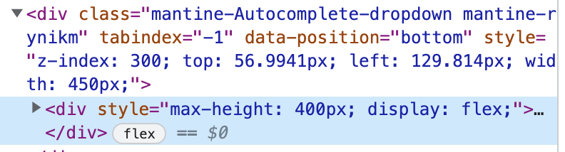 way to customize autocomplete dropdown click handling? · mantinedev · Discussion #2254 · GitHub