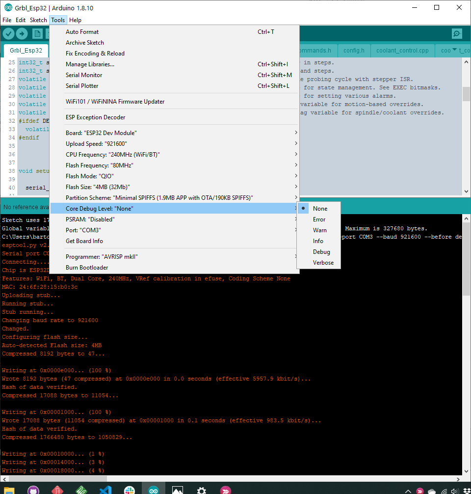 Streaming over Blutooth from Windows · Issue #325 · bdring/Grbl_Esp32 · GitHub