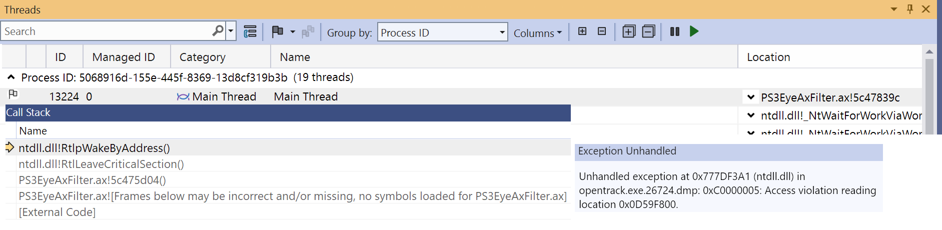 opentrack 2022.1.1 crash · Issue #1457 · opentrack/opentrack · GitHub