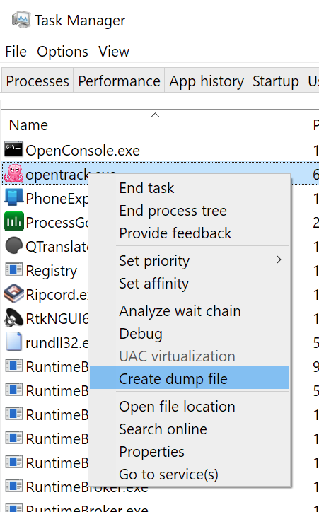Opentrack is being difficult, i used opentrack with an aruco marker just fine for a little bit ...