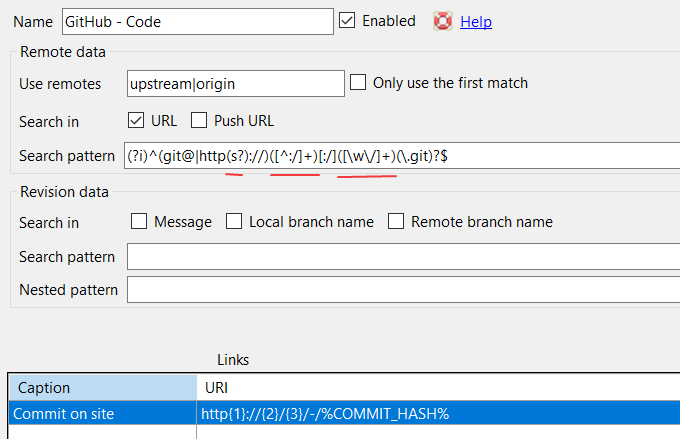 Revision links search pattern doesn't work · Issue #9736 · gitextensions/gitextensions · GitHub