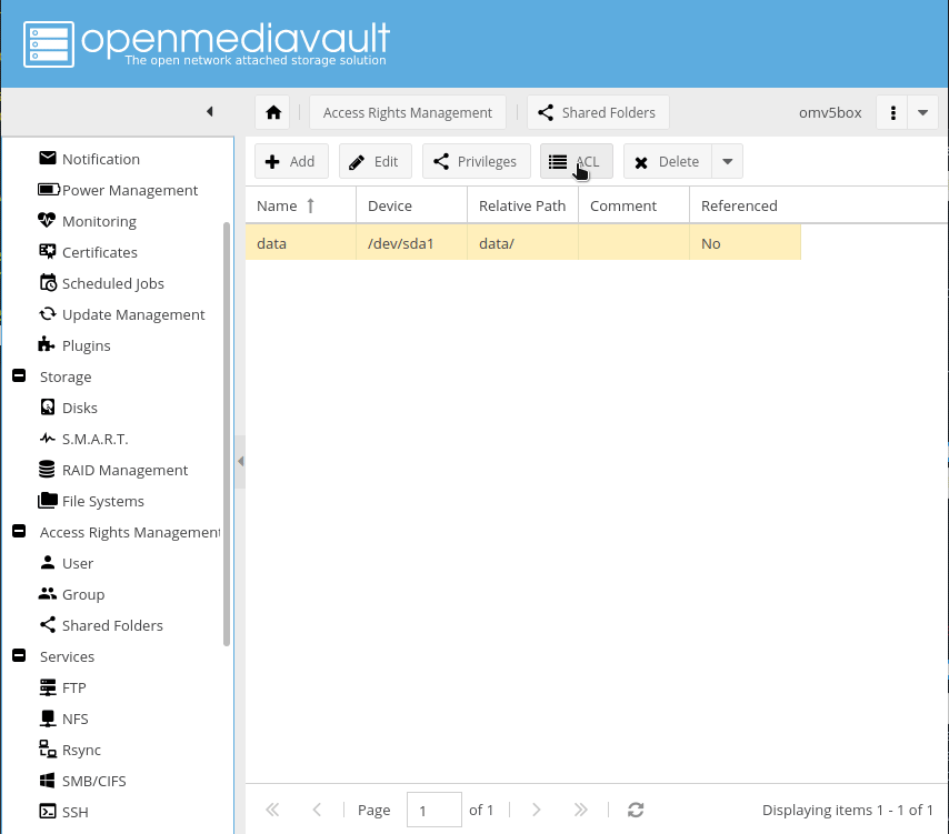 Error in ACL setting after Delete User · Issue #1206 · openmediavault/openmediavault · GitHub