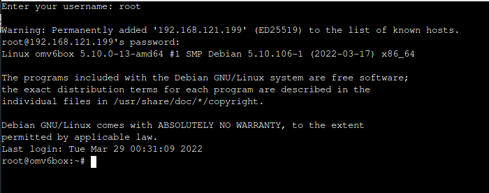 OMV6 - WeTTY error login · Issue #1261 · openmediavault/openmediavault ...