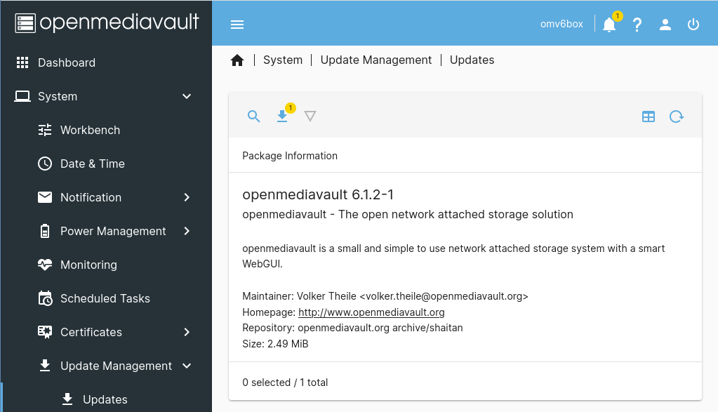 Add Upgrade Count On Top Line · Issue 1447 · Openmediavault Openmediavault · Github