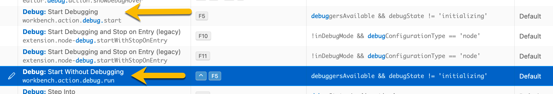 Separate out Run and Debug · Issue #118487 · microsoft/vscode · GitHub