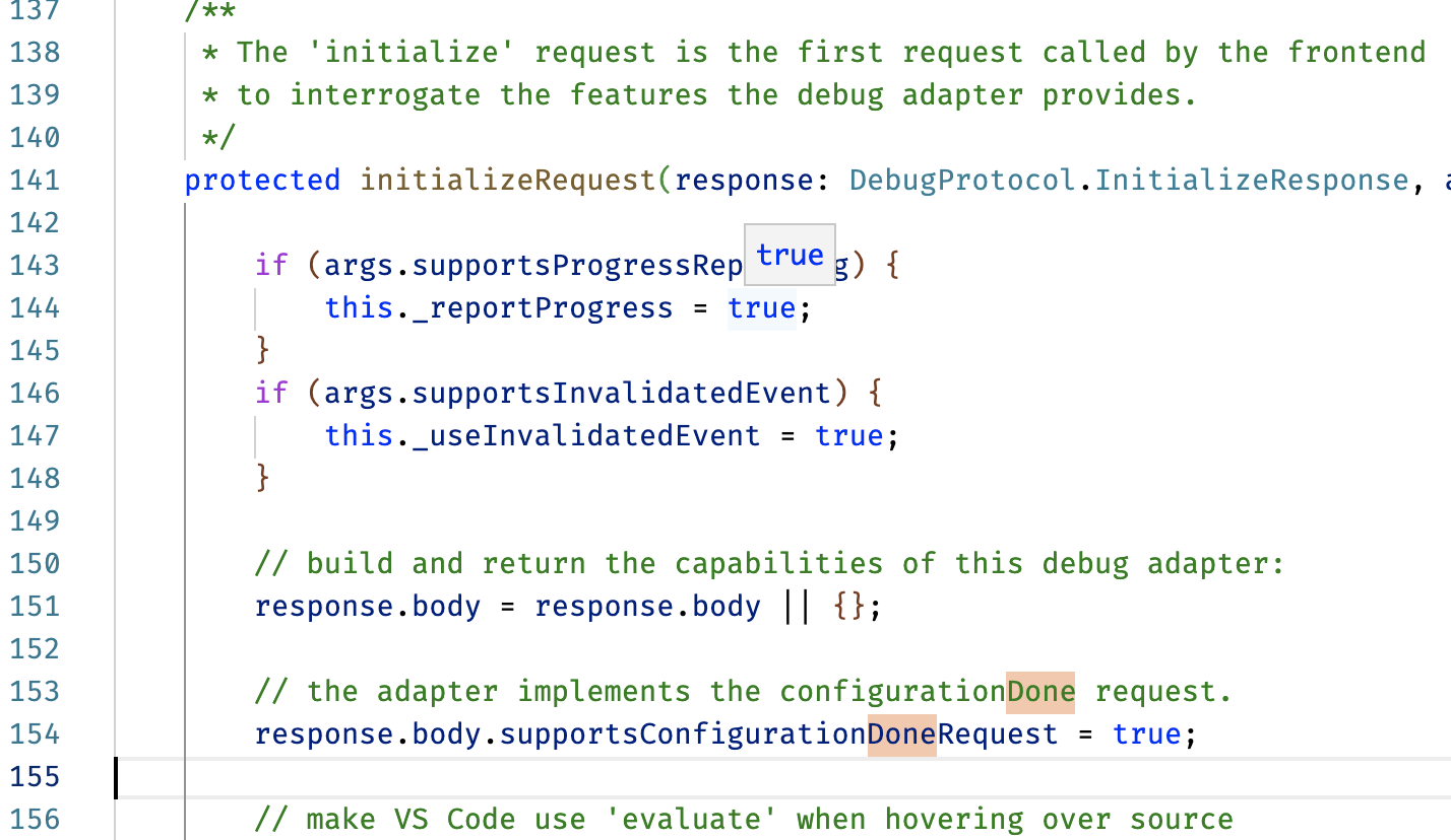 configurationDoneRequest never called · Issue #158687 · microsoft/vscode · GitHub
