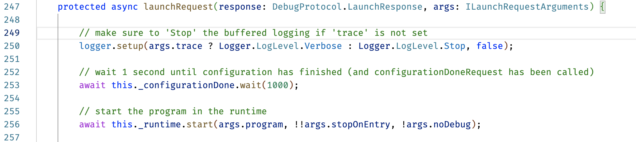 configurationDoneRequest never called · Issue #158687 · microsoft/vscode · GitHub
