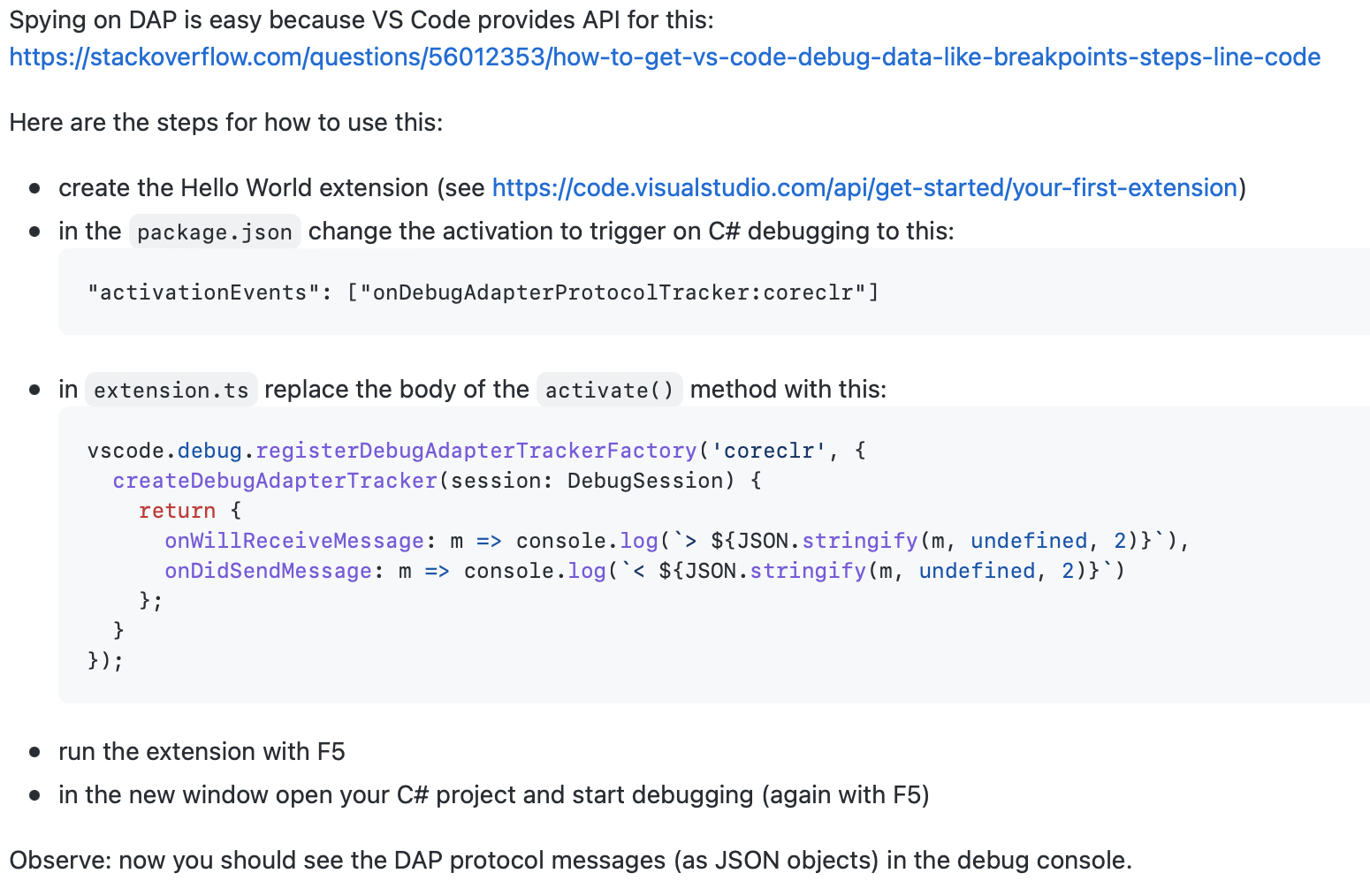 Setting required to use the c# debugger · Issue #62 · microsoft/vscode-mock-debug · GitHub