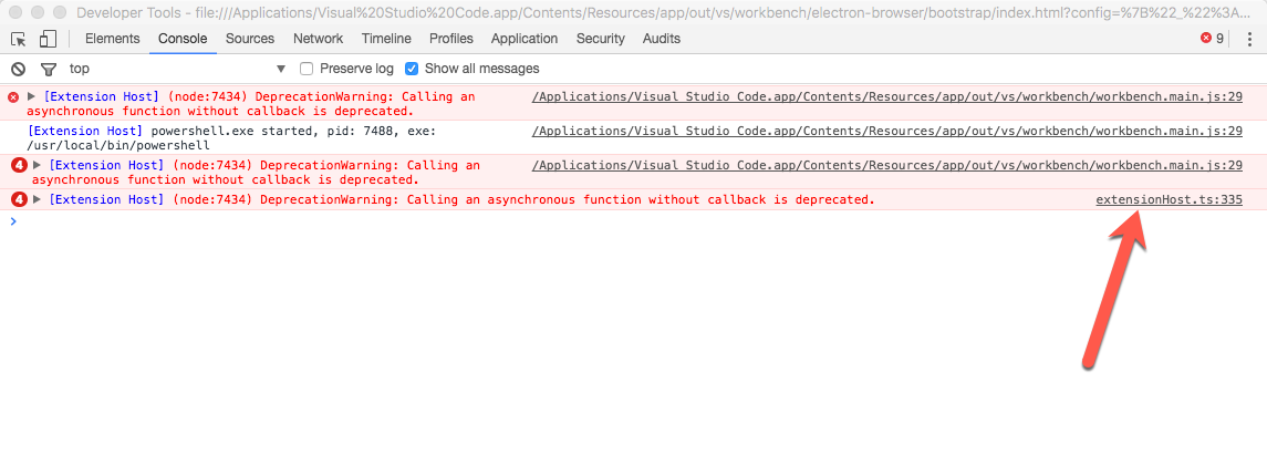 Display OutputEvent's source and line information in debug console · Issue #33135 · microsoft ...