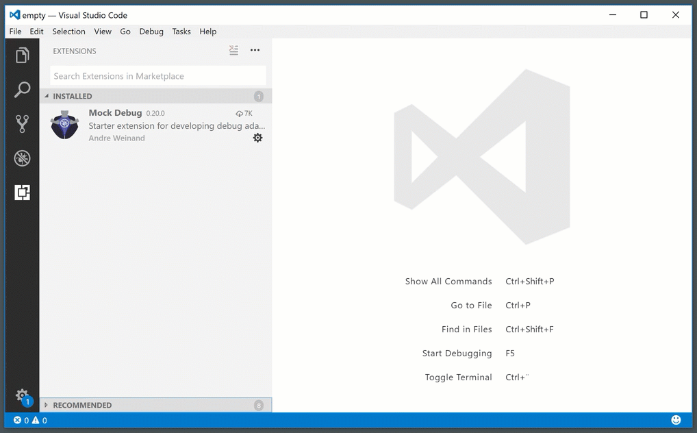 Error On Creating Launchjson File In Extension That Contributed Debuggers · Issue 34375 