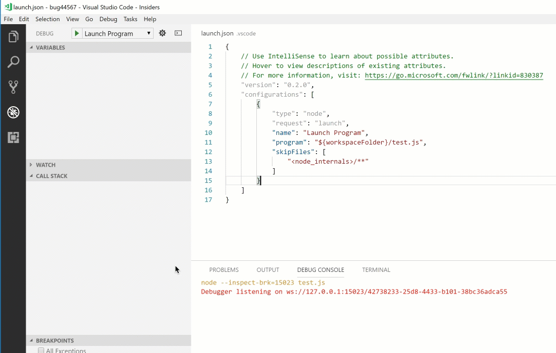 Nodejs Debugger skips first F11 after breakpoint on await/async ...