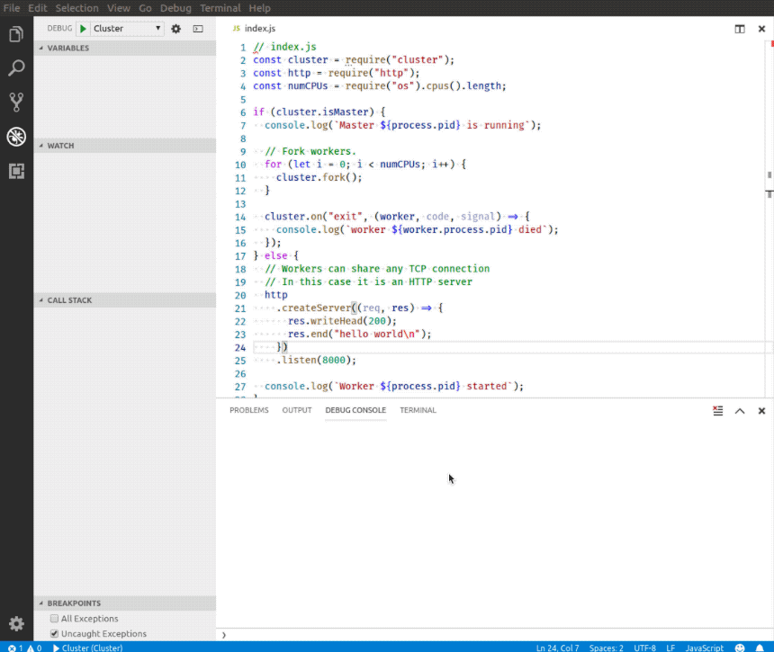 VSCode will not start/debug Forked Processes in VMWare · Issue #62394 ...