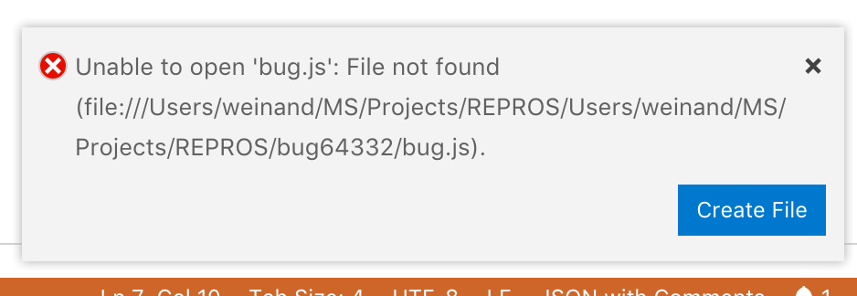 a bogus "remoteRoot" should not result in file not found errors · Issue #64440 · microsoft ...
