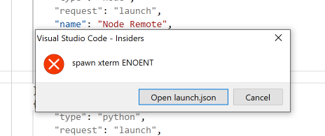 Debugging with external terminal does not work · Issue #381 · microsoft/vscode-remote-release ...