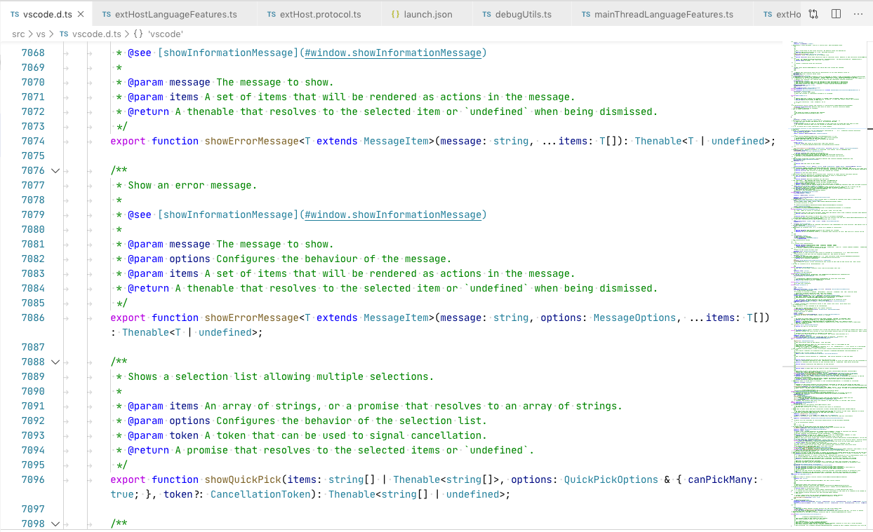 minimap's "cover" mode no longer faithfully represents the file's ...