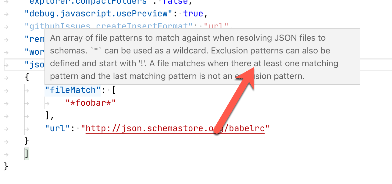 Typo In Json Filematch Hover Text · Issue 101408 · Microsoftvscode · Github
