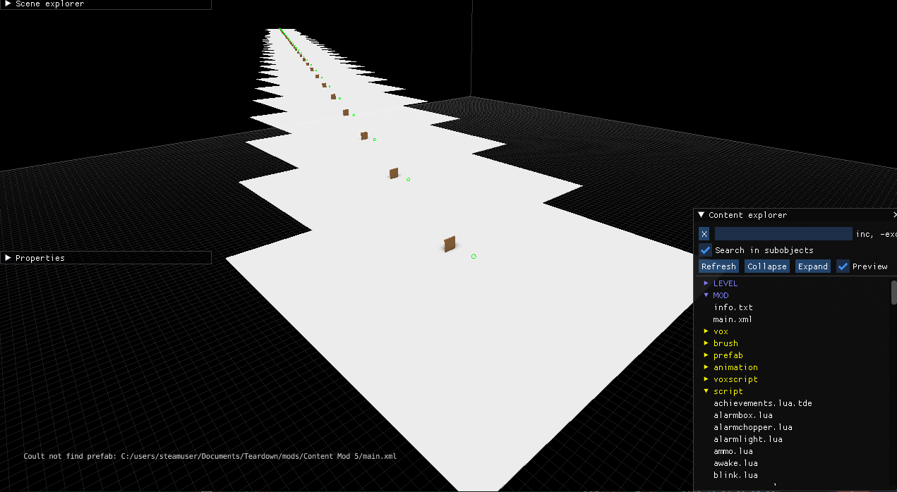 Bug Dragging Scenes Into Scene Weird Consequences · Issue 405 · Teardown Issue Tracker