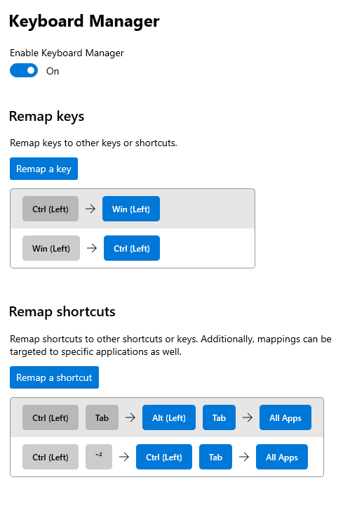 [KBM] 0.23 : Remapping Left Ctrl Left Win is worst · Issue #7132 · microsoft/PowerToys · GitHub