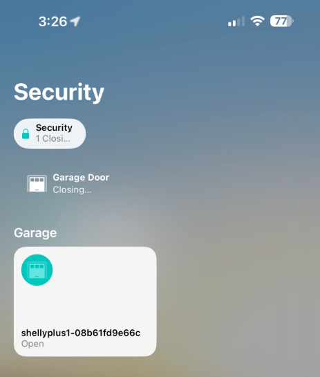 When Garage state is "stopped", Homekit shows "Closing" indefinately · Issue #1334 · mongoose-os ...