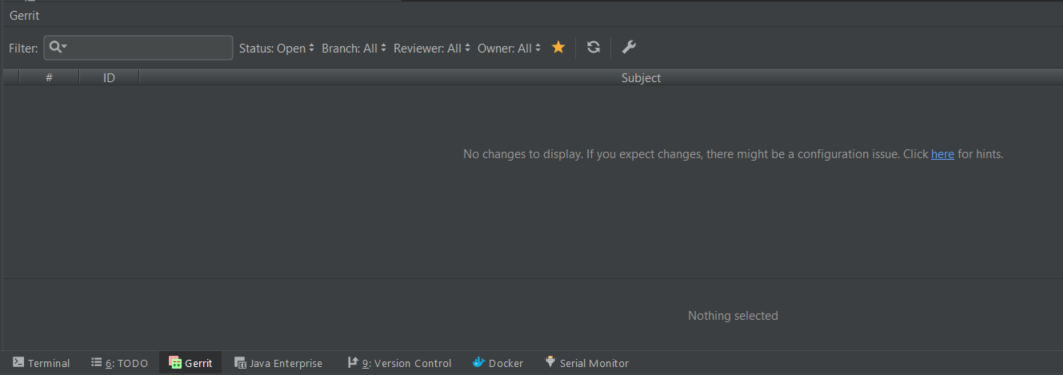 No information in the plugin's panel · Issue #342 · uwolfer/gerrit-intellij-plugin · GitHub