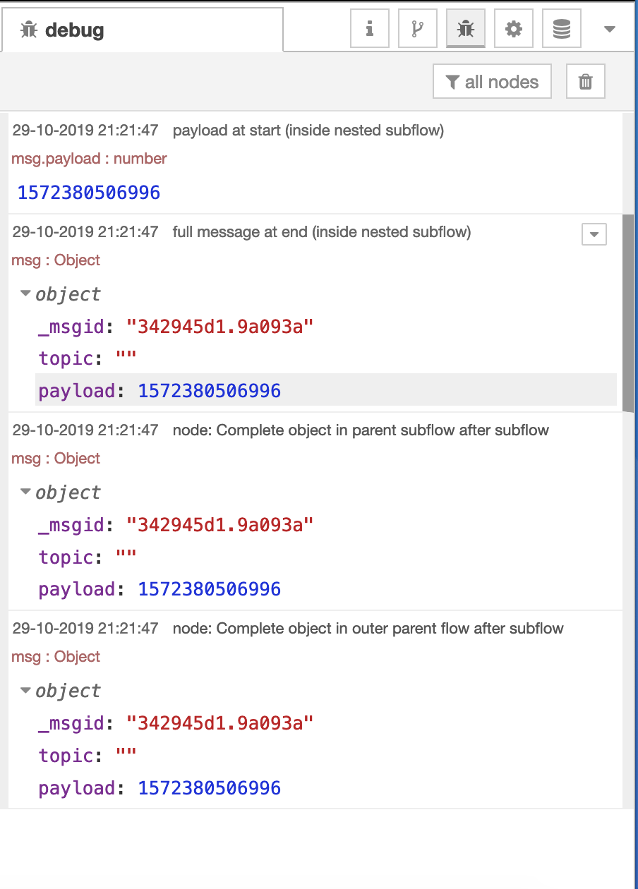 Debug Node Inside A Nested Subflow Will Not Have The Copypinetc Buttons Show Up · Issue 2358