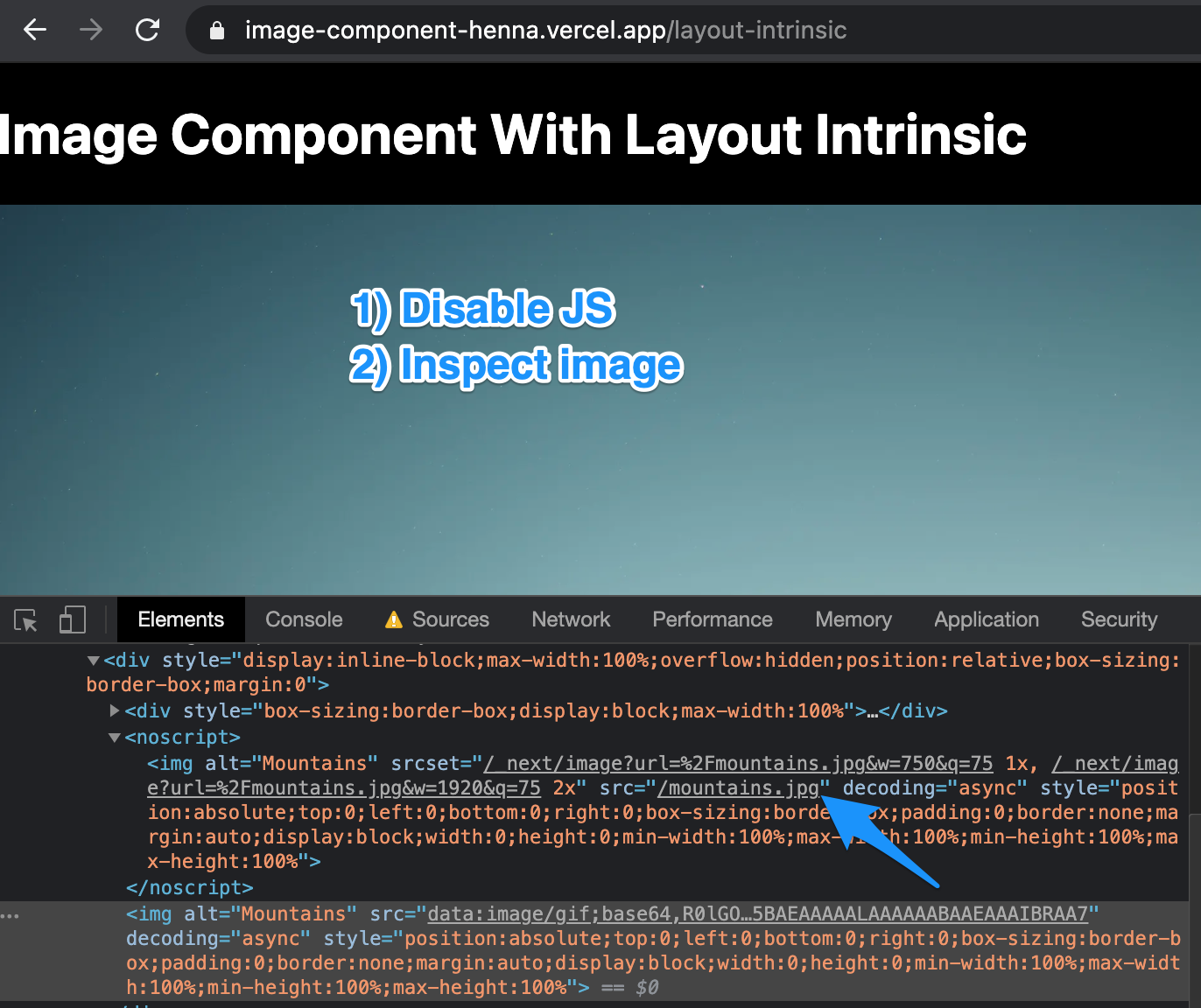 src attribute on tag in being overwritten by unoptimized url · Issue ...