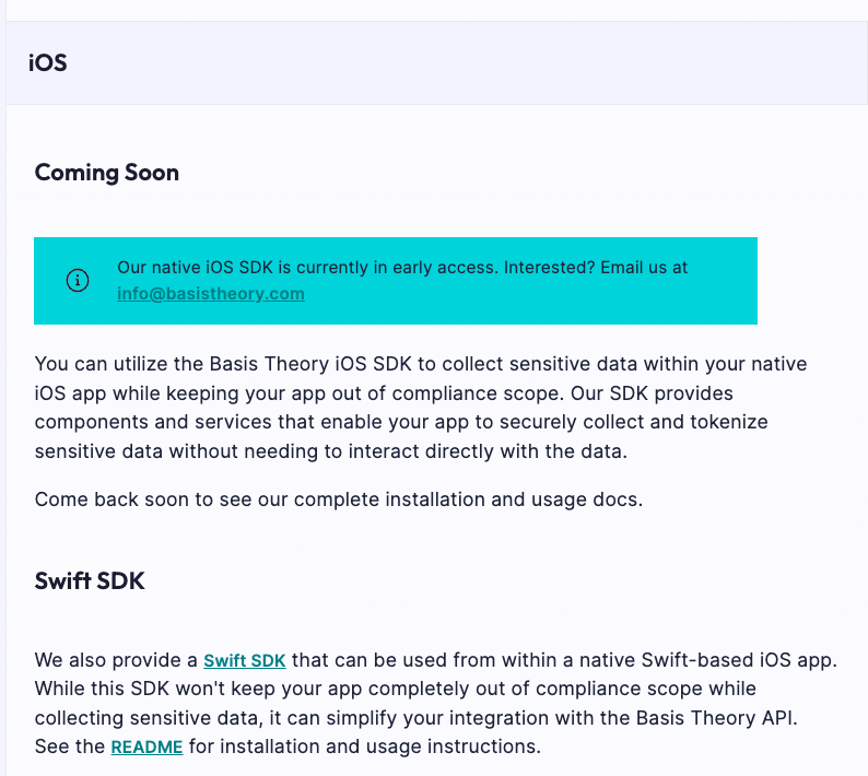 feat: Adds coming soon sections for mobile SDKs by dhudec · Pull ...