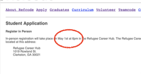 Fix application registration date · Issue #62 · team-refcode/refcode.org · GitHub