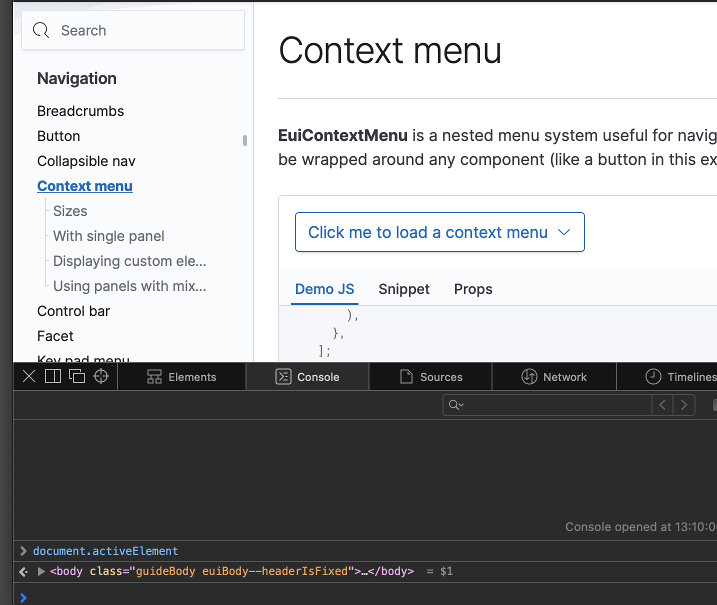 [EuiContextMenu][KEYBOARD]: Focus needs to be returned to button when ...