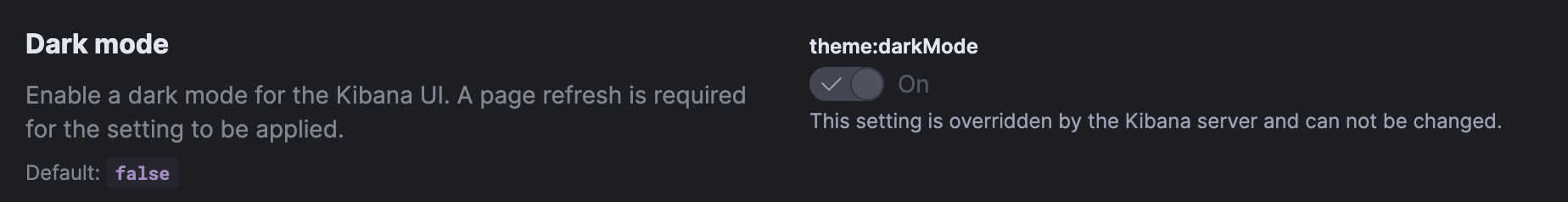 kibana.yml darkMode config overrides User Profile setting · Issue #156424 · elastic/kibana · GitHub
