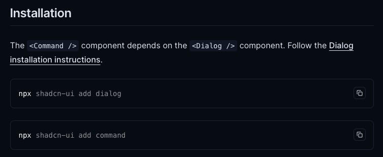 Install Command from CLI does not install dependencies · Issue #370 · shadcn-ui/ui · GitHub